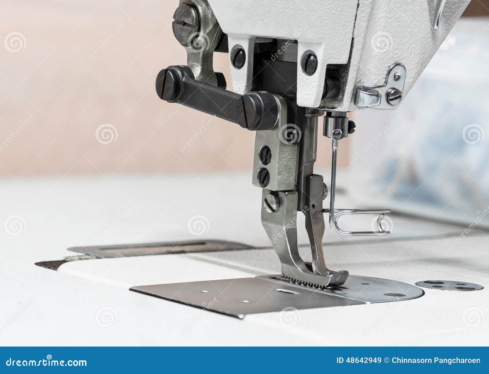 Sewing machine stock image. Image of industry, material - 48642949