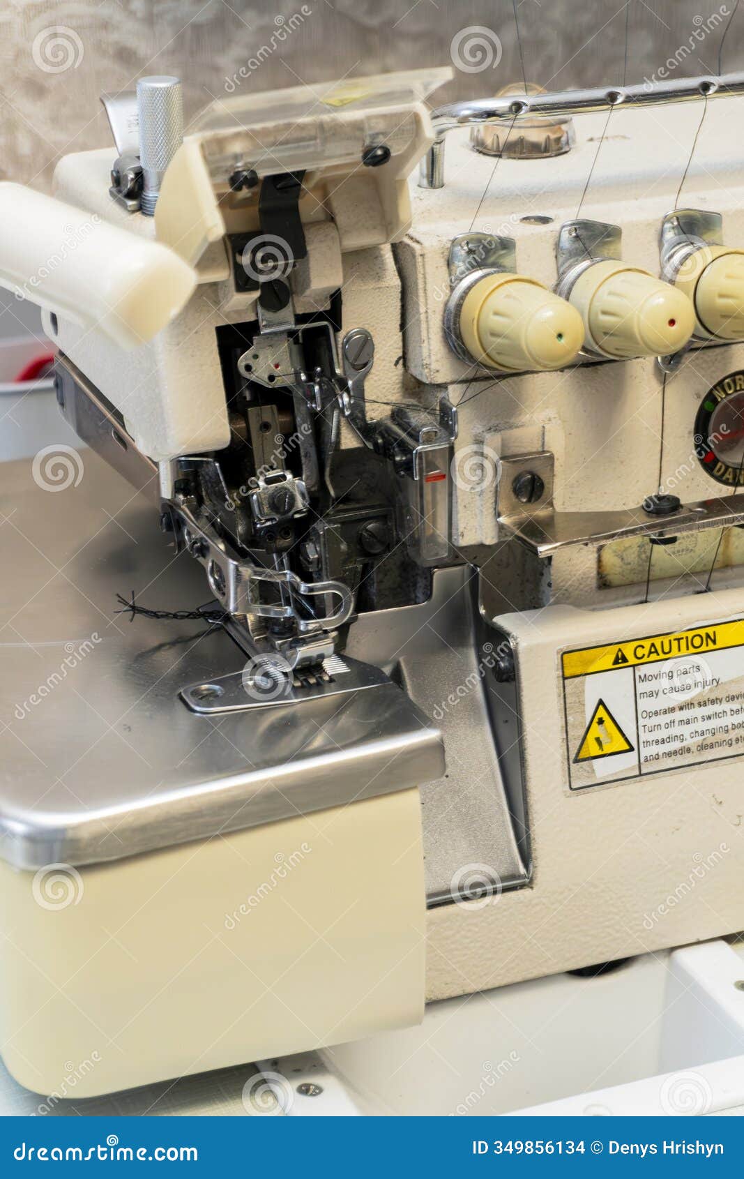 Sewing Machine for Creating Seams in Fabric at a Workshop Stock Photo ...