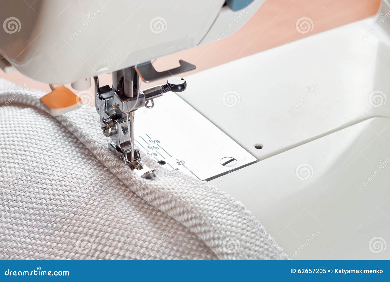 Sewing Machine and Decorative Edging Cord. Stock Image - Image of ...