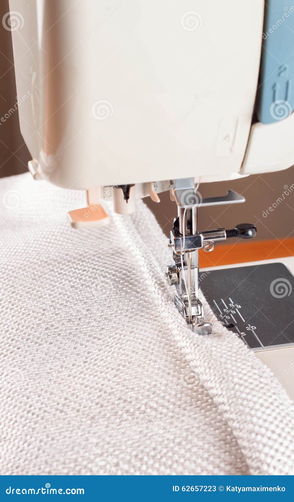 Sewing Machine and Decorative Edging Cord. Stock Image - Image of seam ...