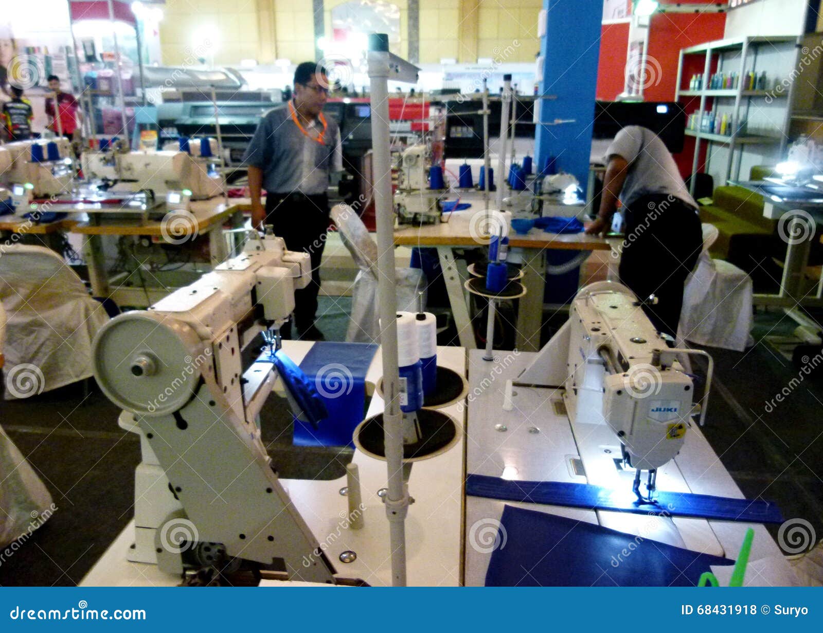 Sewing machine expo editorial stock photo. Image of city - 68431918