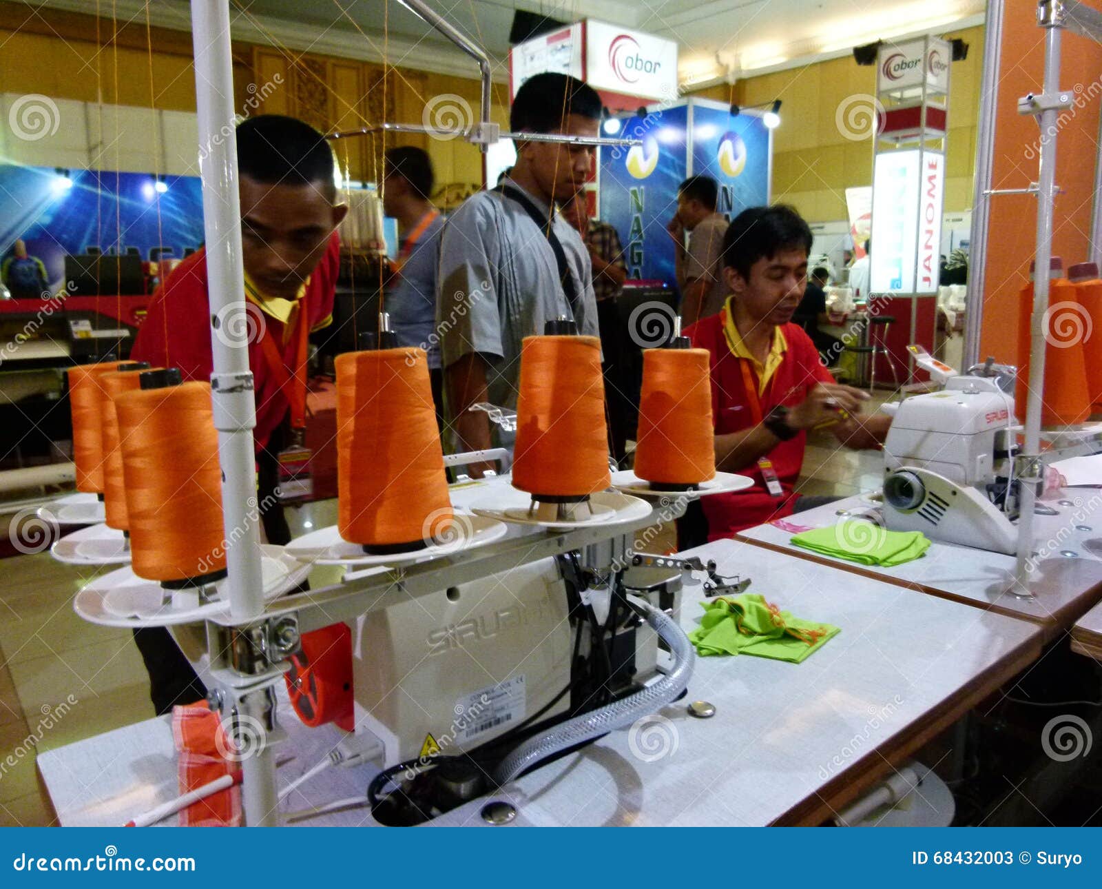 Sewing machine expo editorial stock photo. Image of indonesia - 68432003