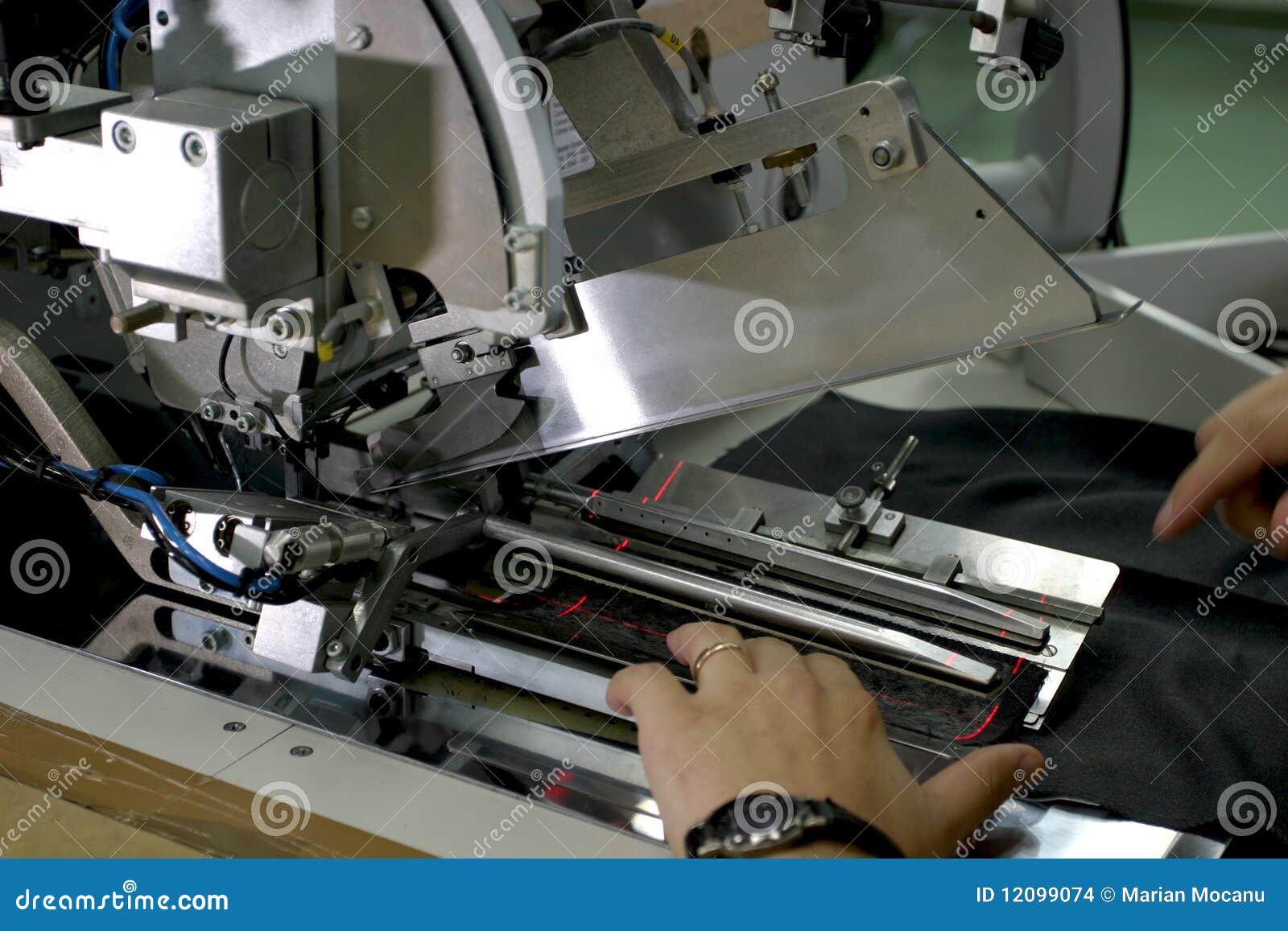 Sewing machine and hands stock photo. Image of closeup - 12099074