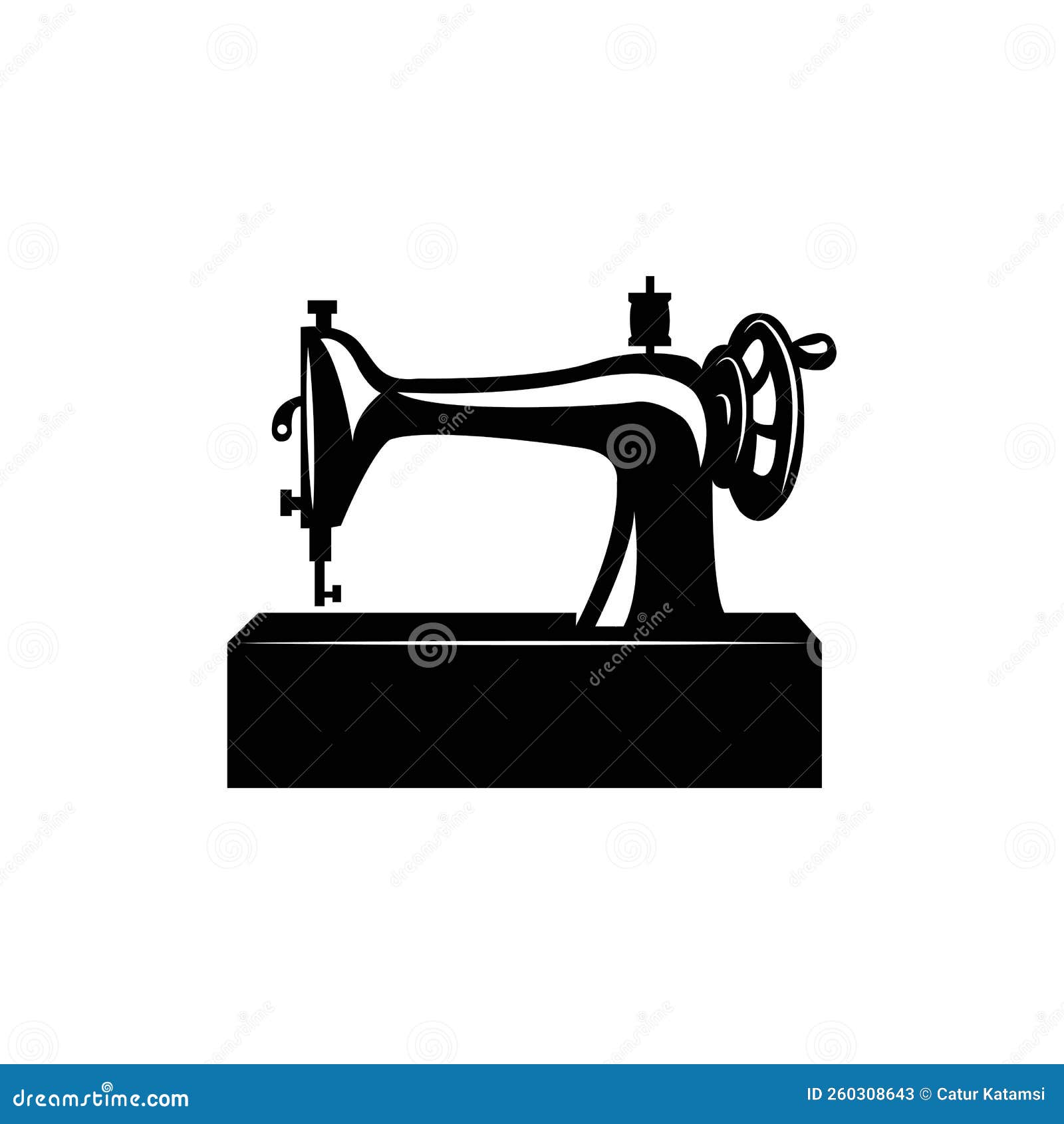 Sewing Machine Icon Logo Vector Stock Illustration - Illustration of ...
