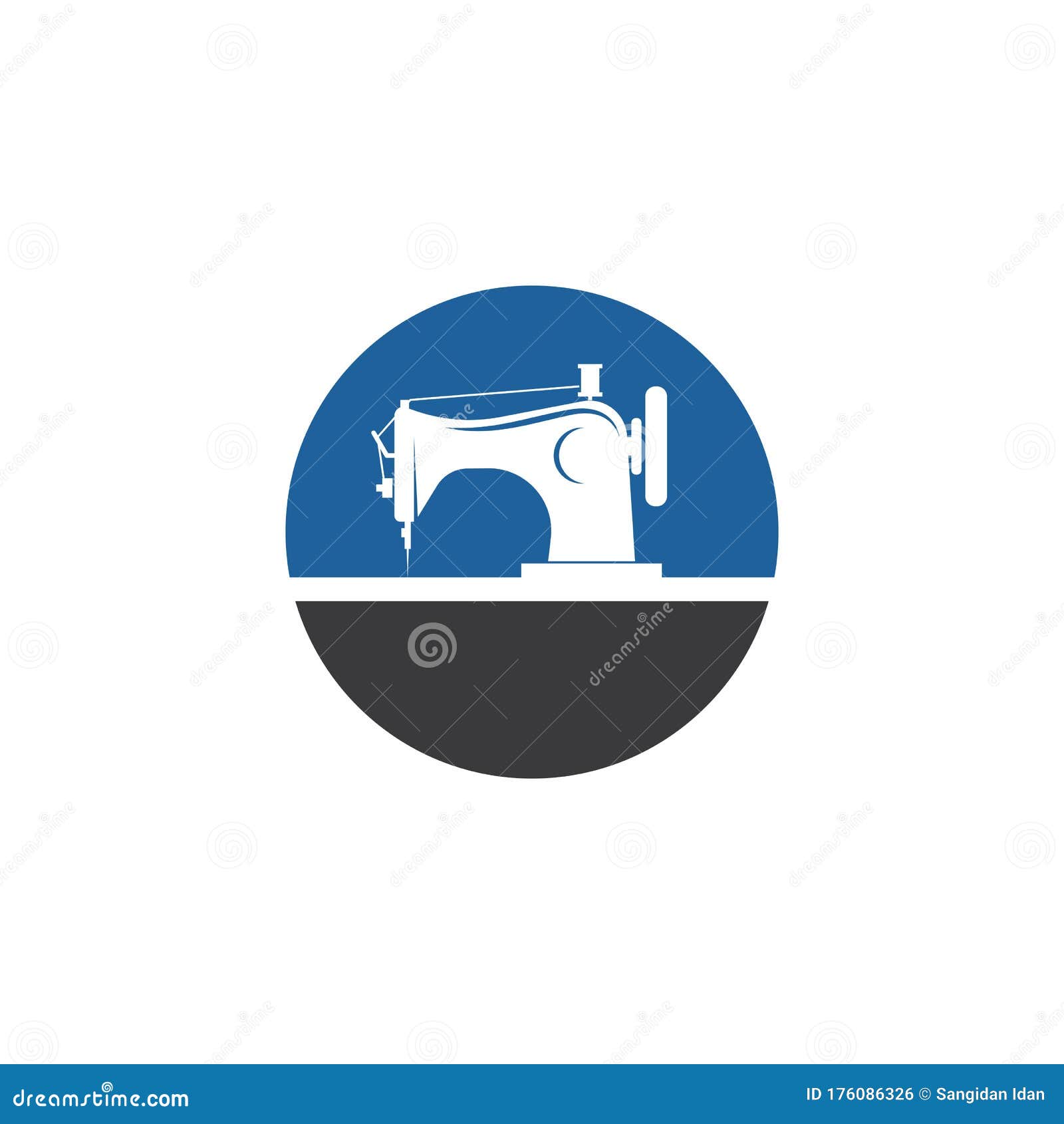 Sewing Machine Icon Logo Vector Stock Vector - Illustration of needle ...