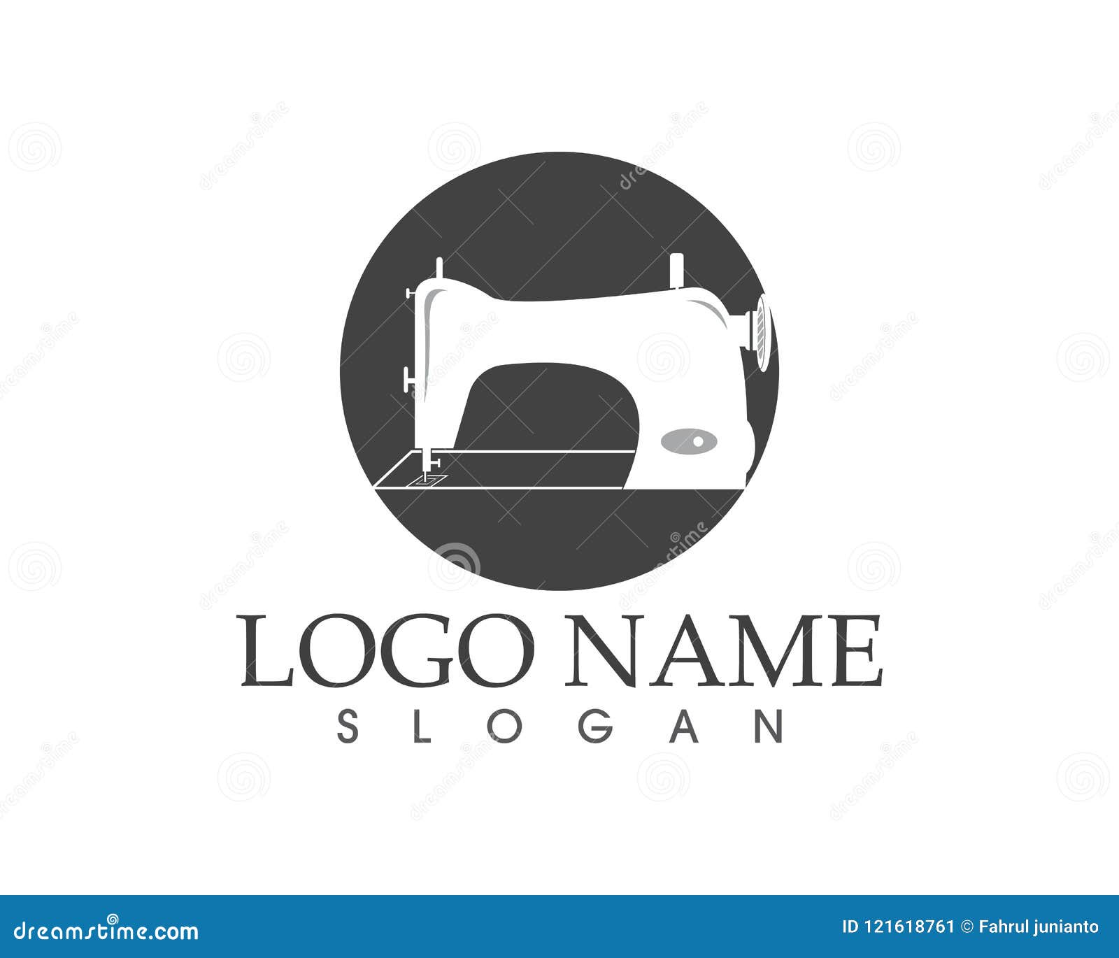 Sewing Machine Icon Logo Vector Template Stock Vector - Illustration of ...