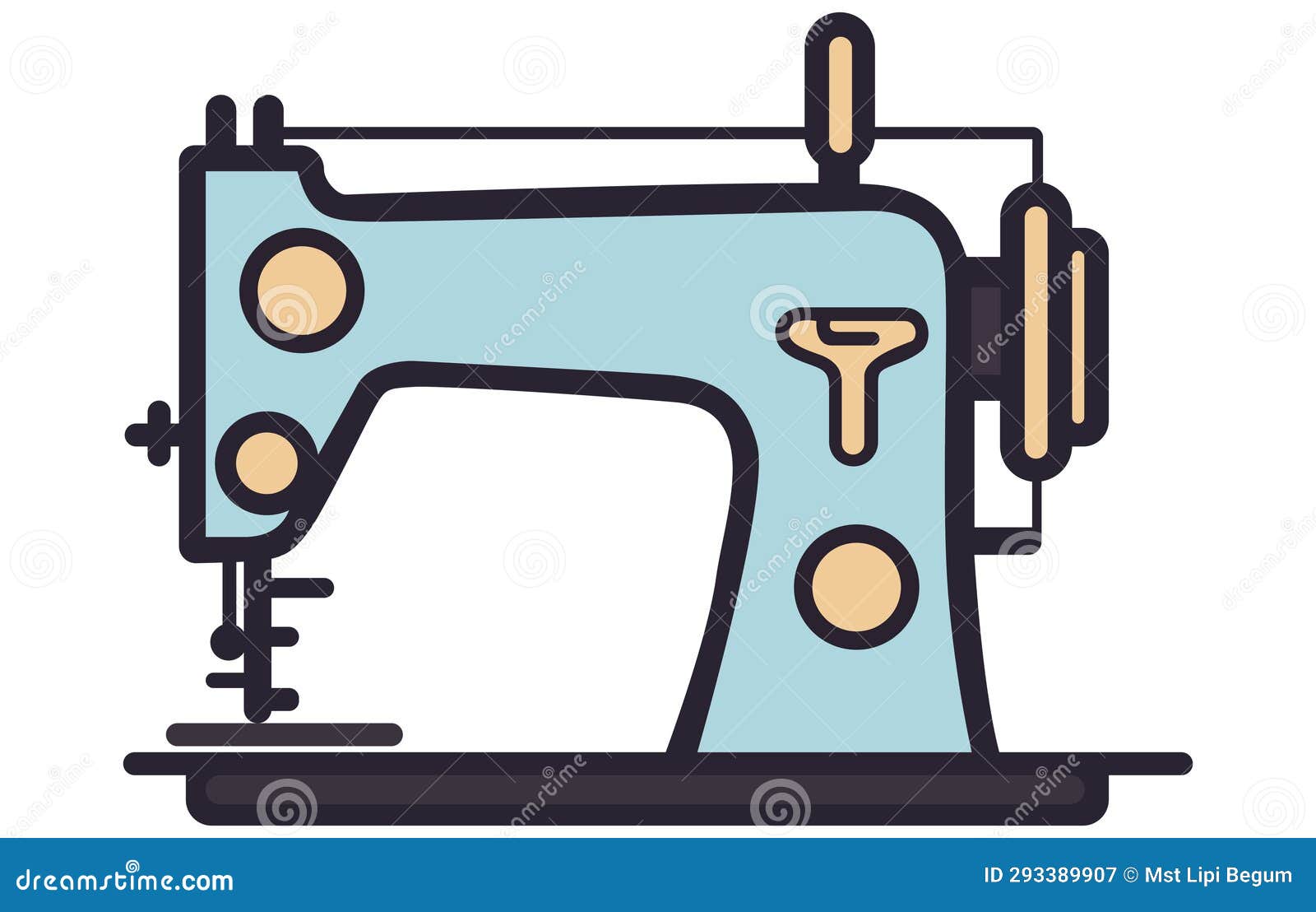 Sewing Machine Icon. Tailor Concept. Vector Flat Illustration Stock ...