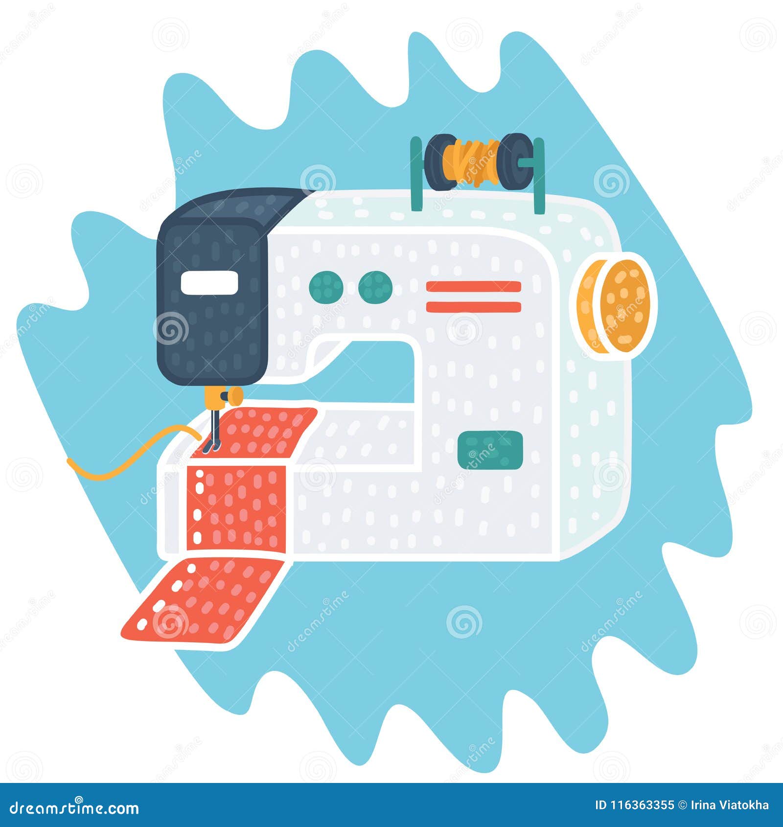 Sewing machine icon. stock vector. Illustration of hobby - 116363355