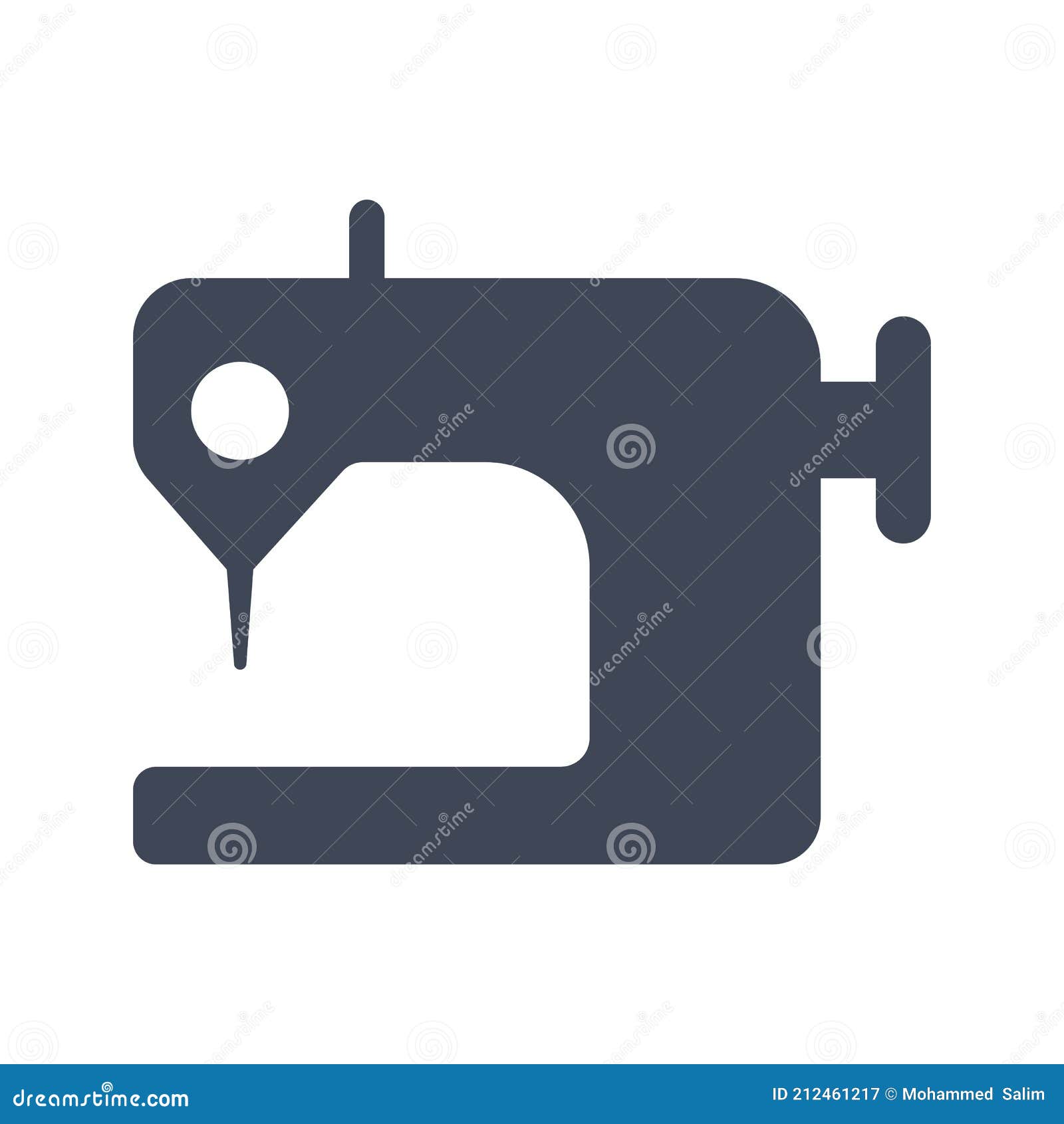 Sewing Machine Icon. Vector Graphics Stock Vector - Illustration of ...