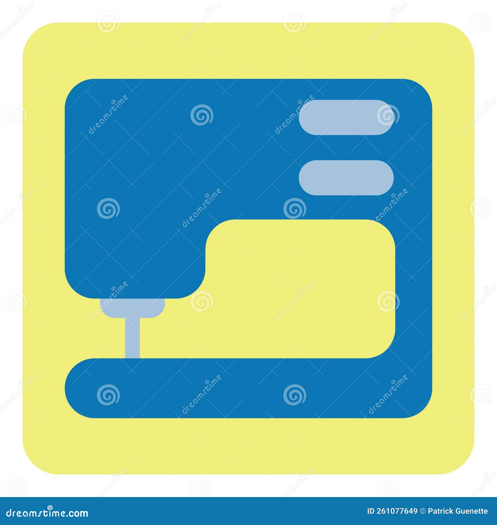 Sewing Machine Icon Stock Vector Illustration Of Background 261077649