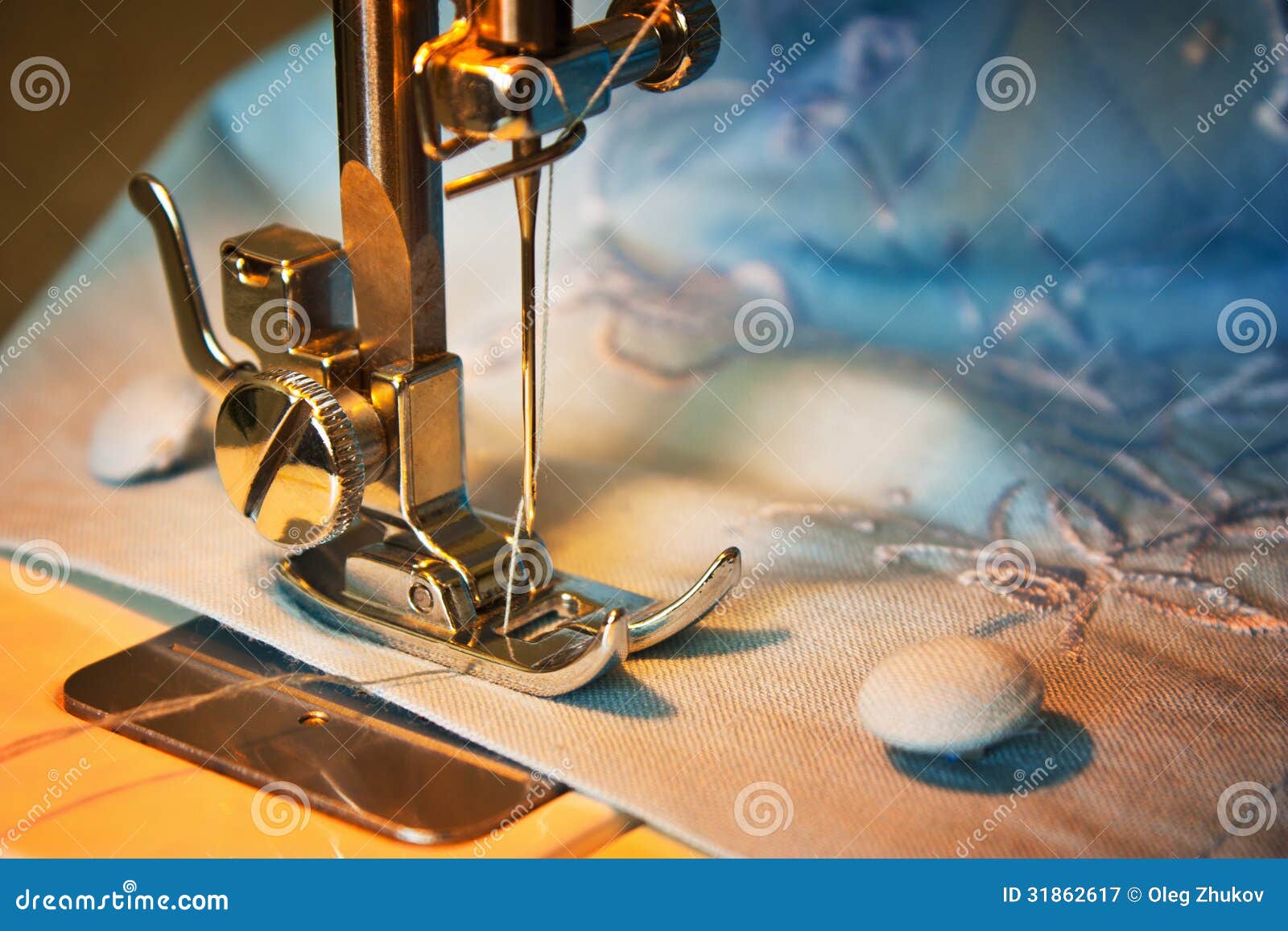 Sewing machine stock image. Image of production, seamstress - 31862617