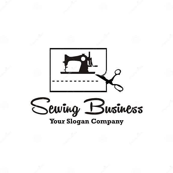 Sewing machine logo stock vector. Illustration of clothes - 121758634