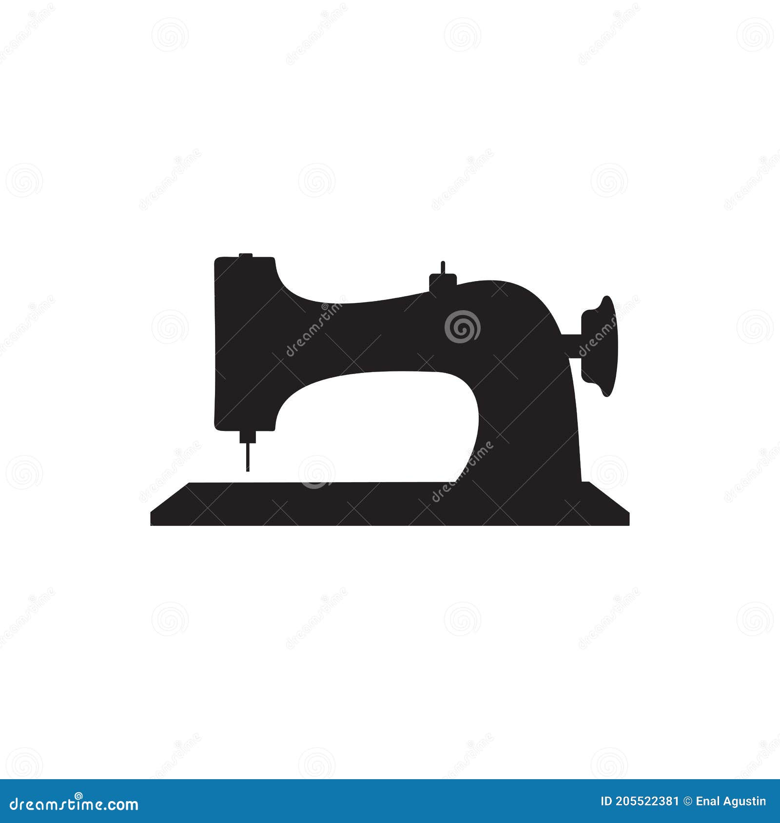 Sewing Machine Logo Design Template Stock Vector - Illustration of ...