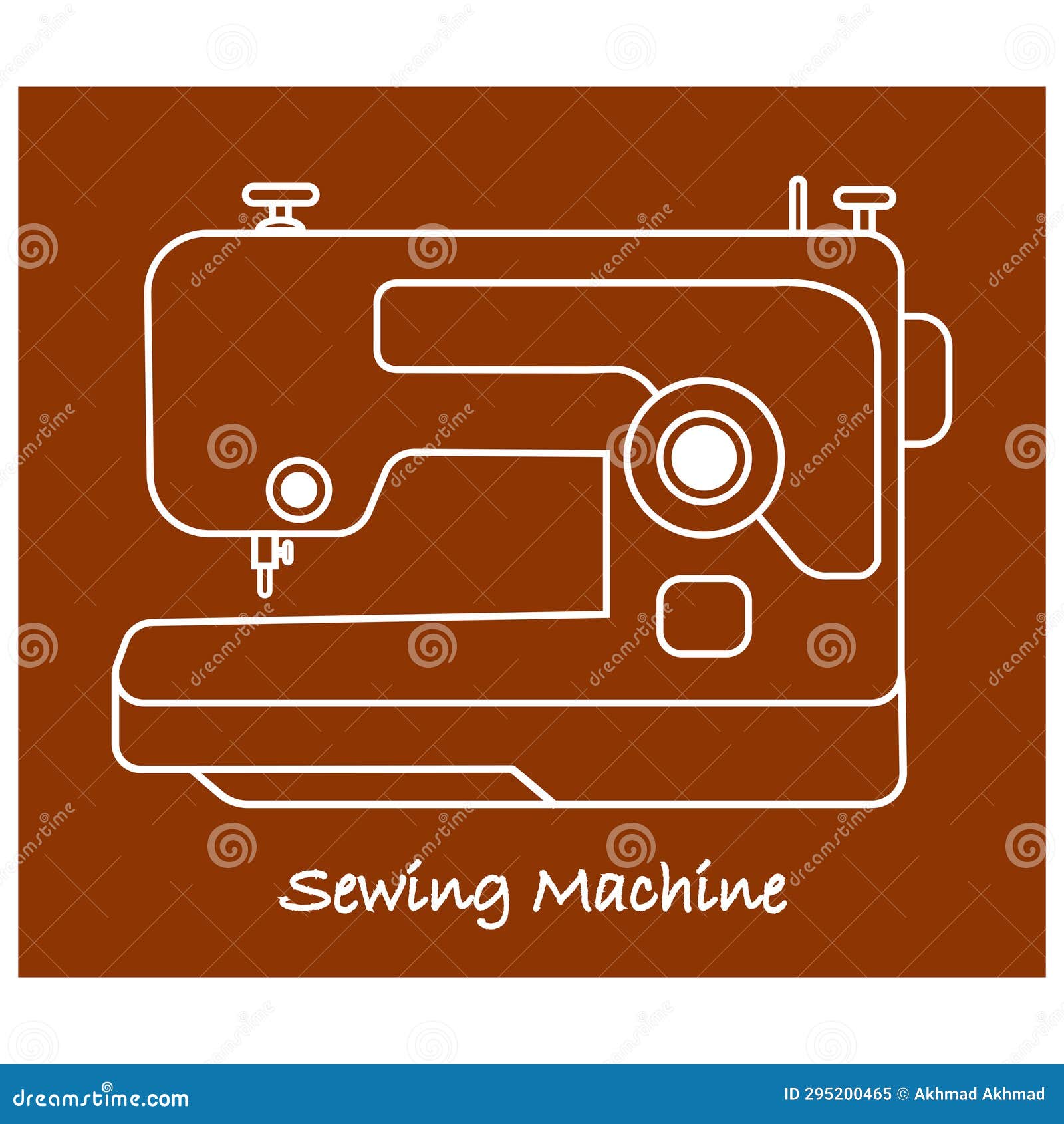 Sewing machine logo stock vector. Illustration of factory - 295200465