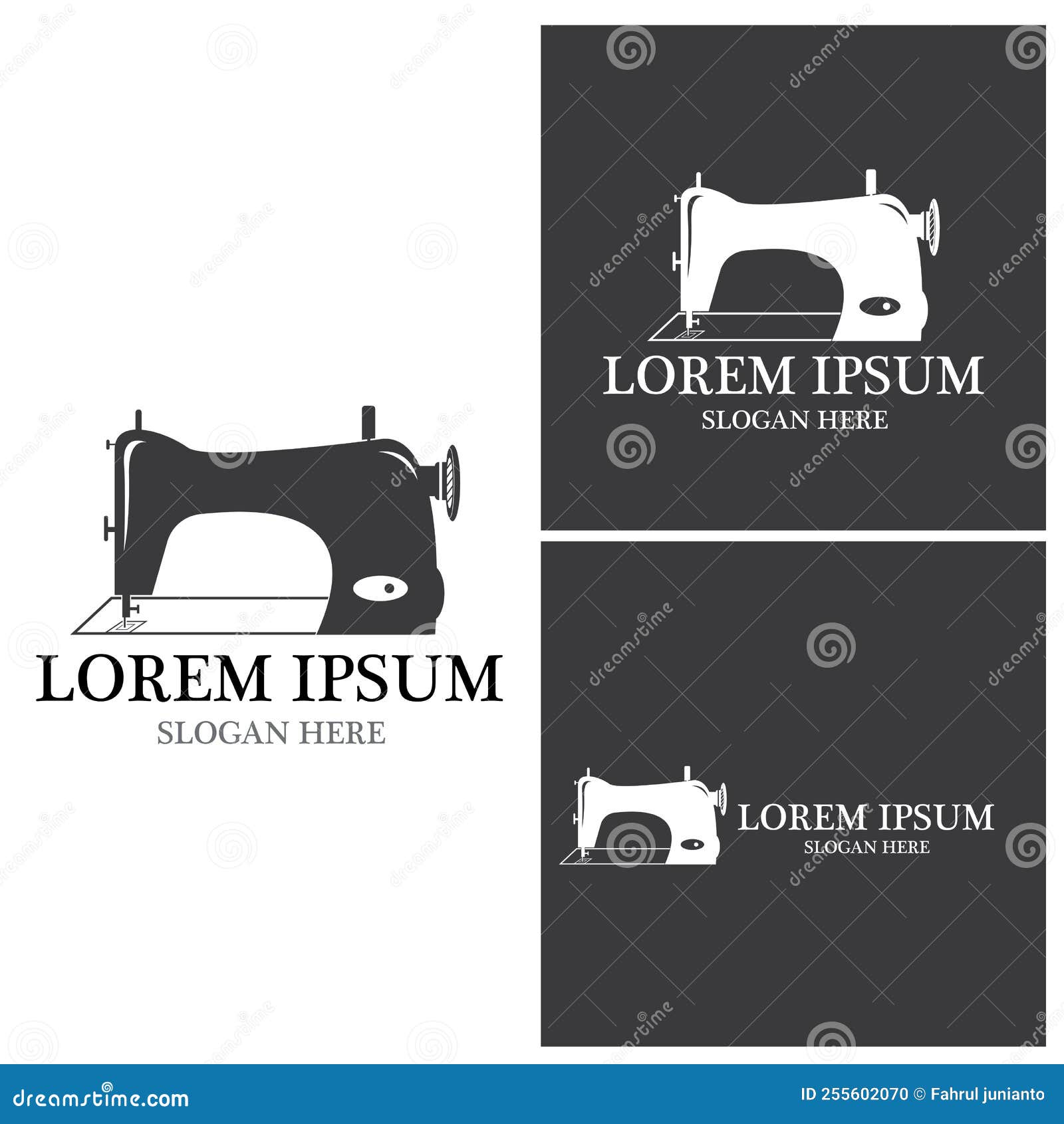 Sewing Machine Logo Vector Template Stock Illustration - Illustration ...