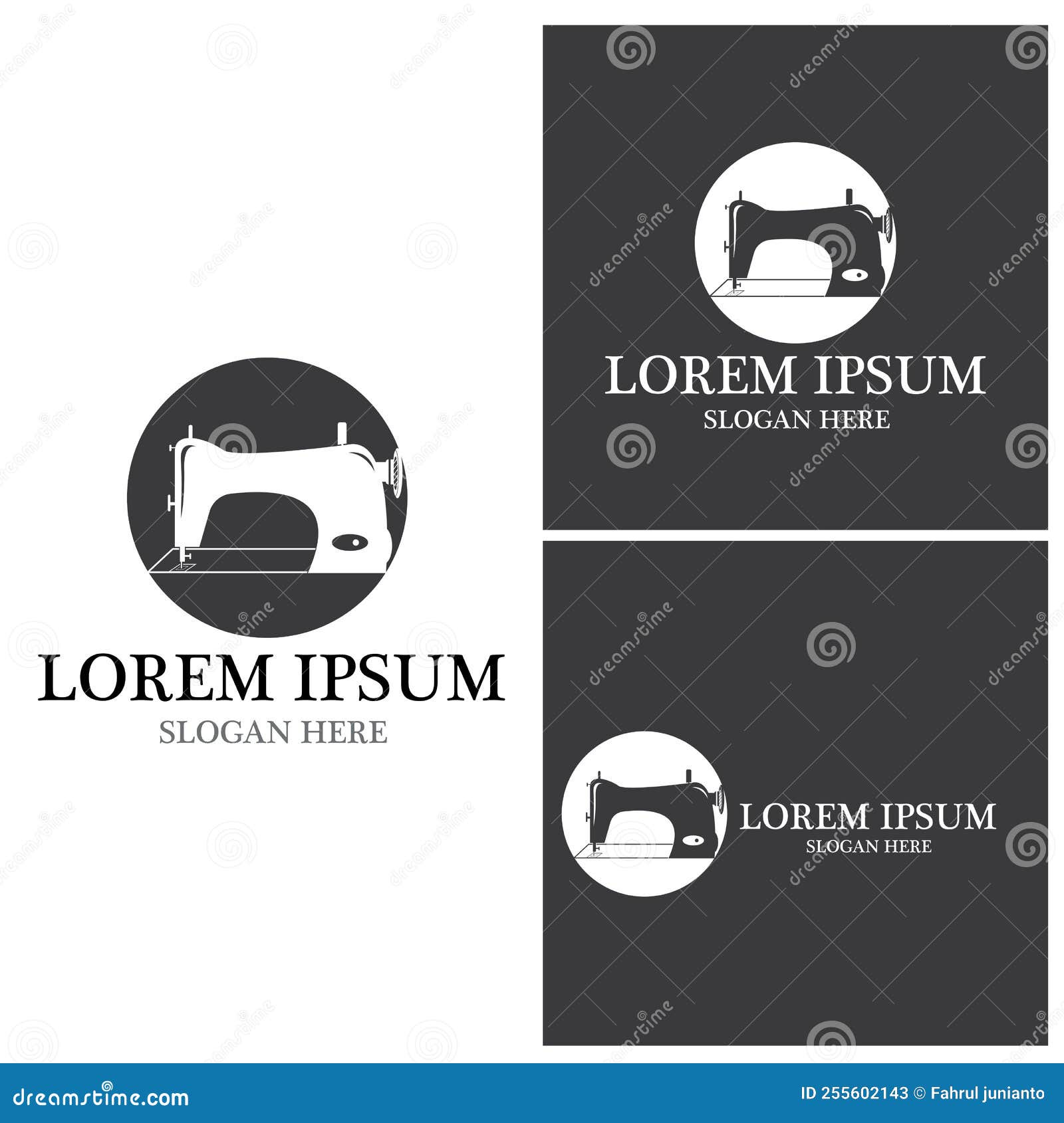 Sewing Machine Logo Vector Template Stock Vector - Illustration of ...