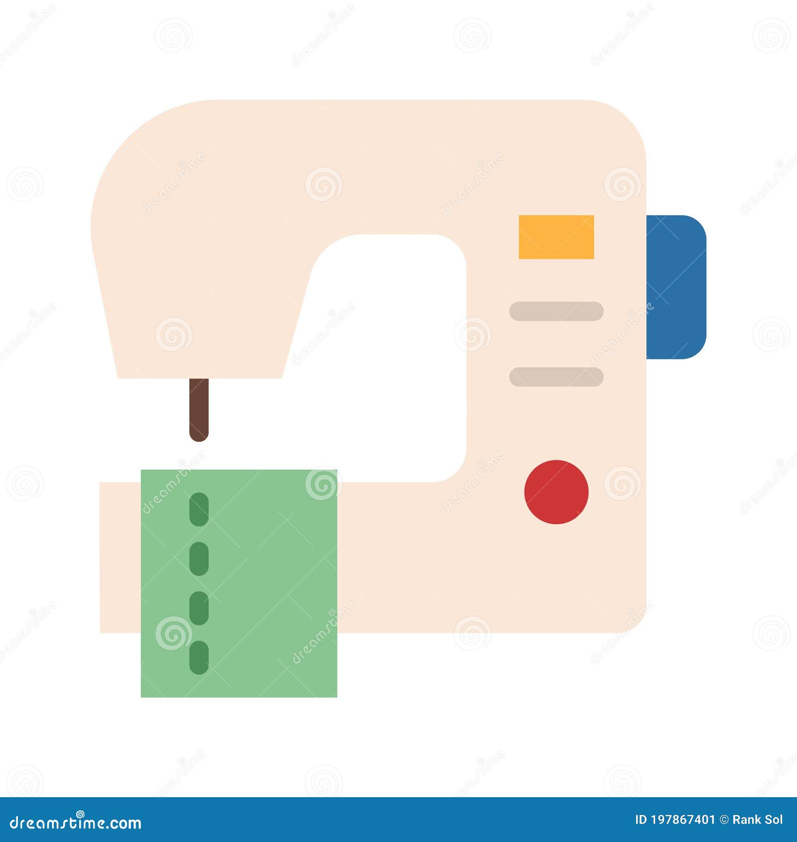 Sewing Machine, Machine, Sew, Stitching Fully Editable Vector Icon ...