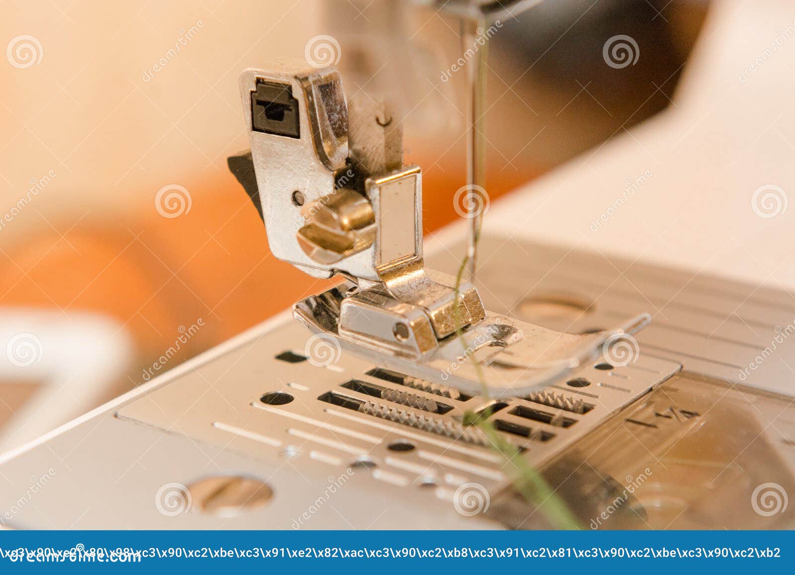 Sewing Machine. Machine for Sewing Close-up Stock Photo - Image of ...