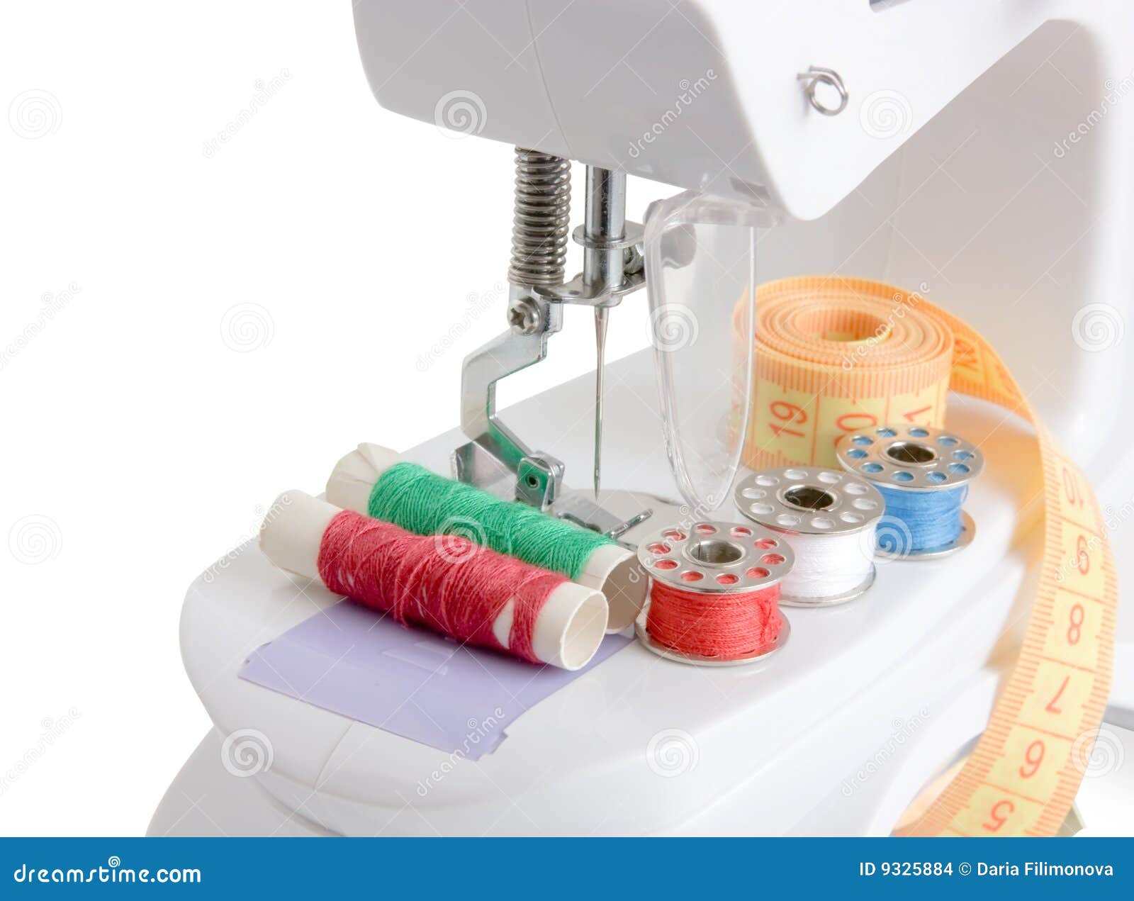 Sewing machine. macro stock photo. Image of closeup, color - 9325884