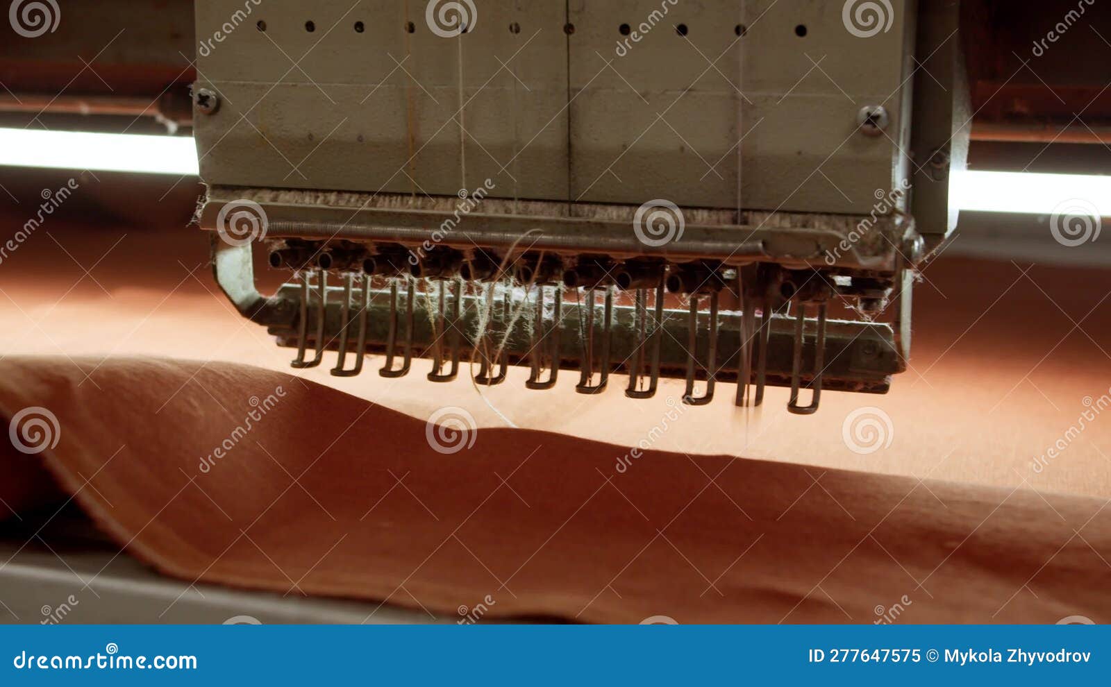 Sewing Machine Makes Clothes from Silk 2 Stock Video - Video of ...