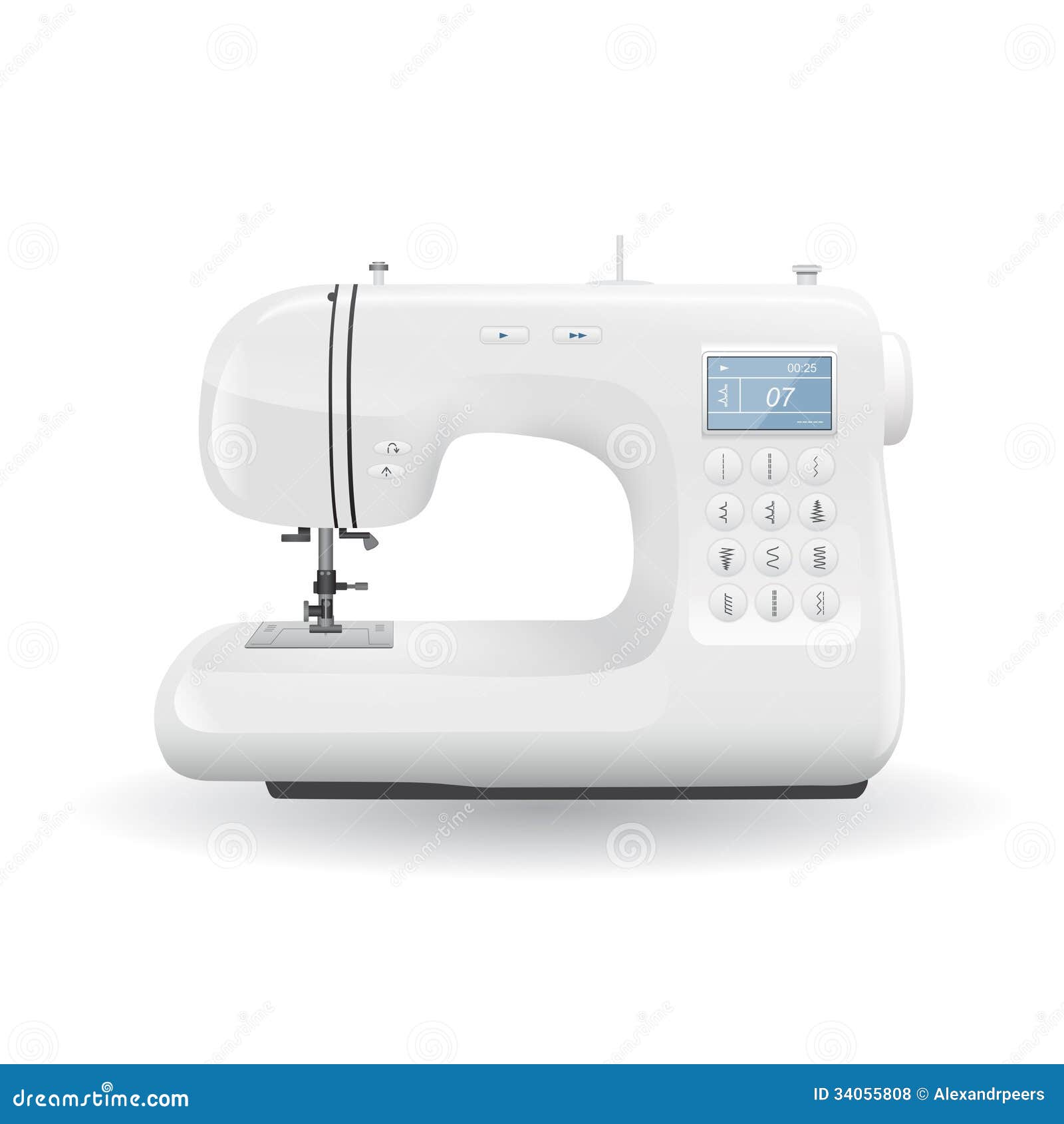 Modern Sewing Machine Stock Illustrations – 1,791 Modern Sewing Machine ...