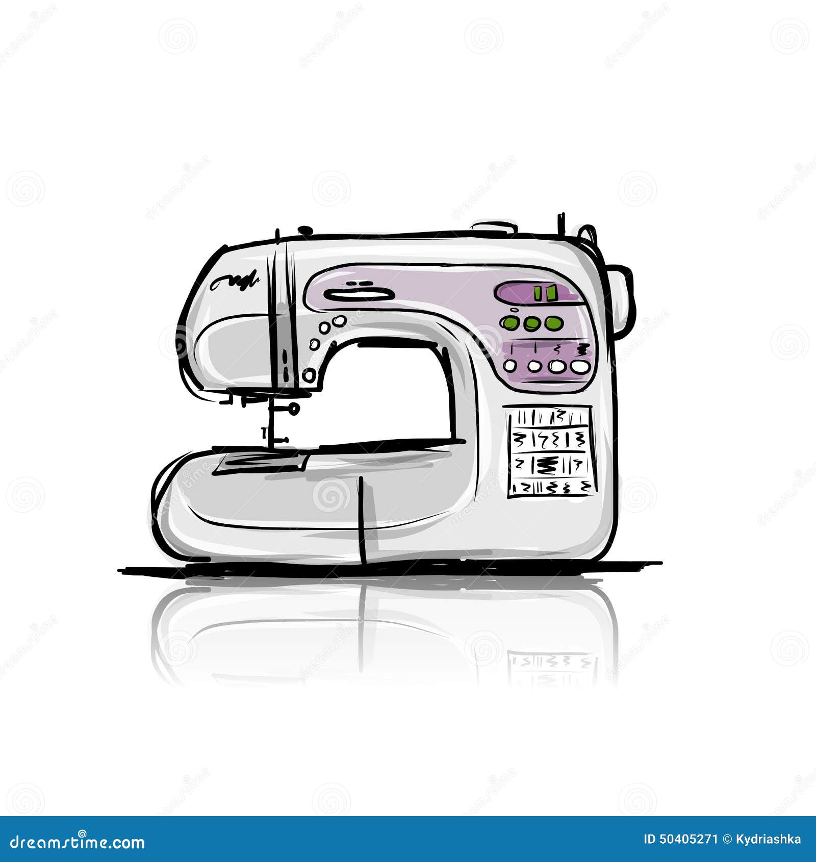 Modern Sewing Machine Vector