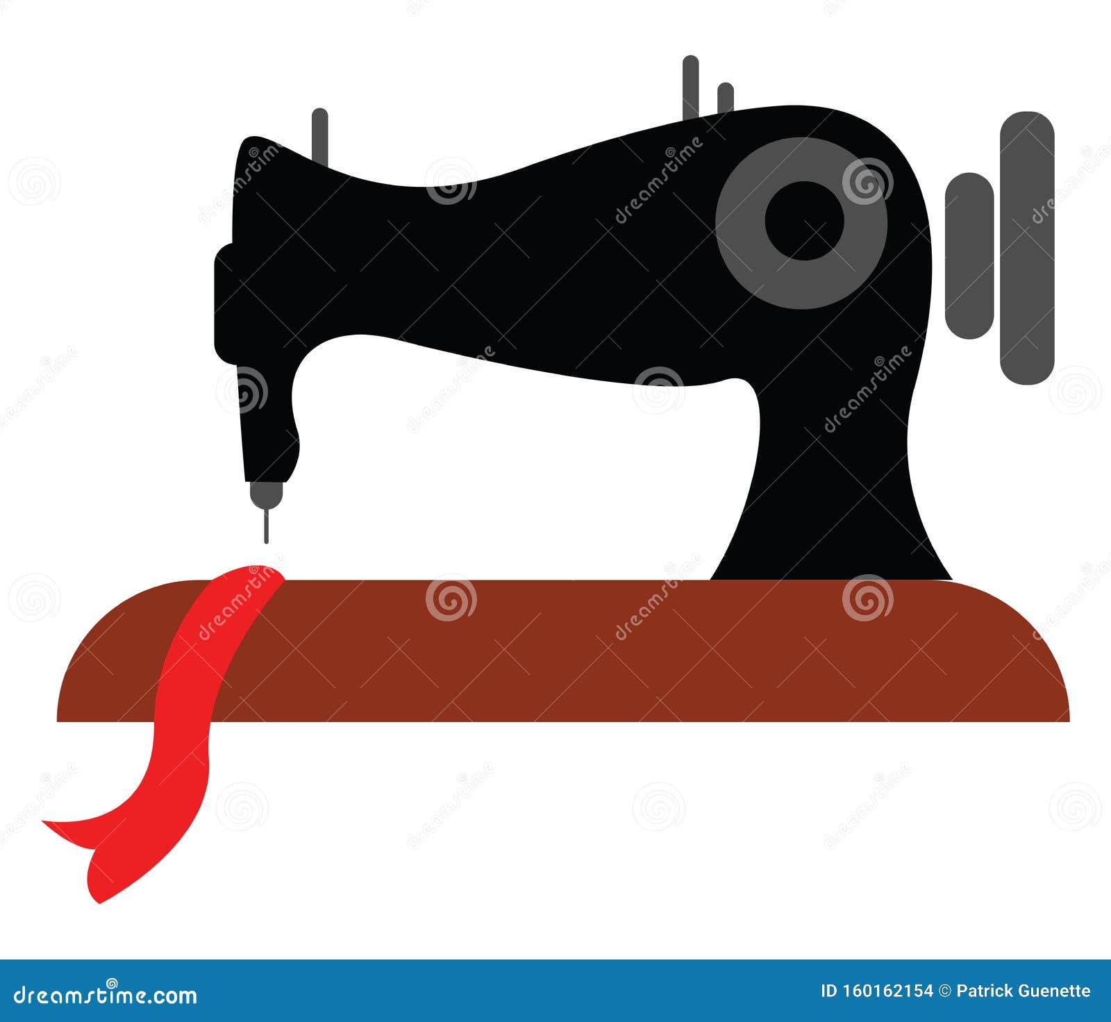Clipart of the Sewing Machine, Vector or Color Illustration Stock ...
