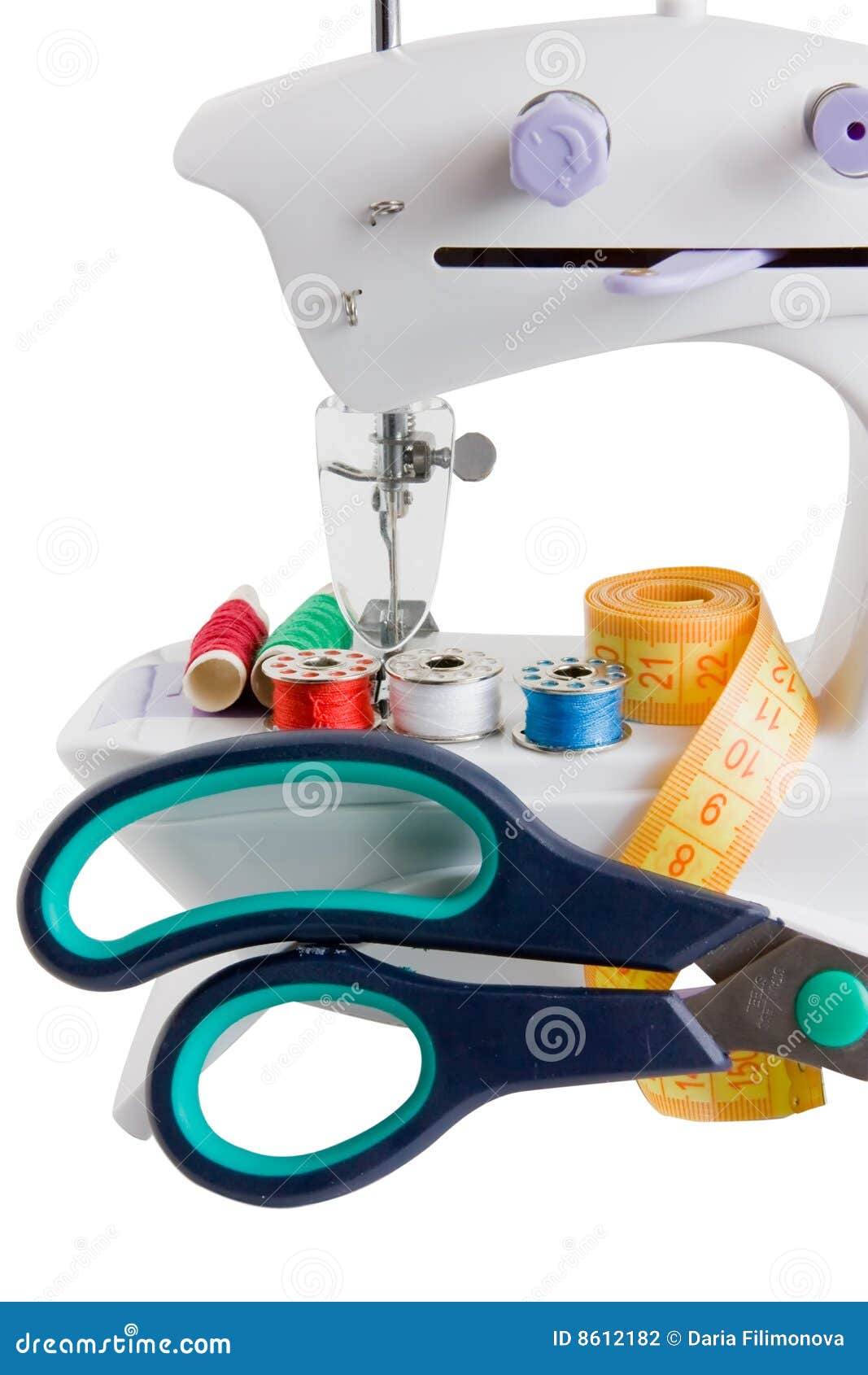 Sewing Machine and Needle Things Stock Photo - Image of measure ...
