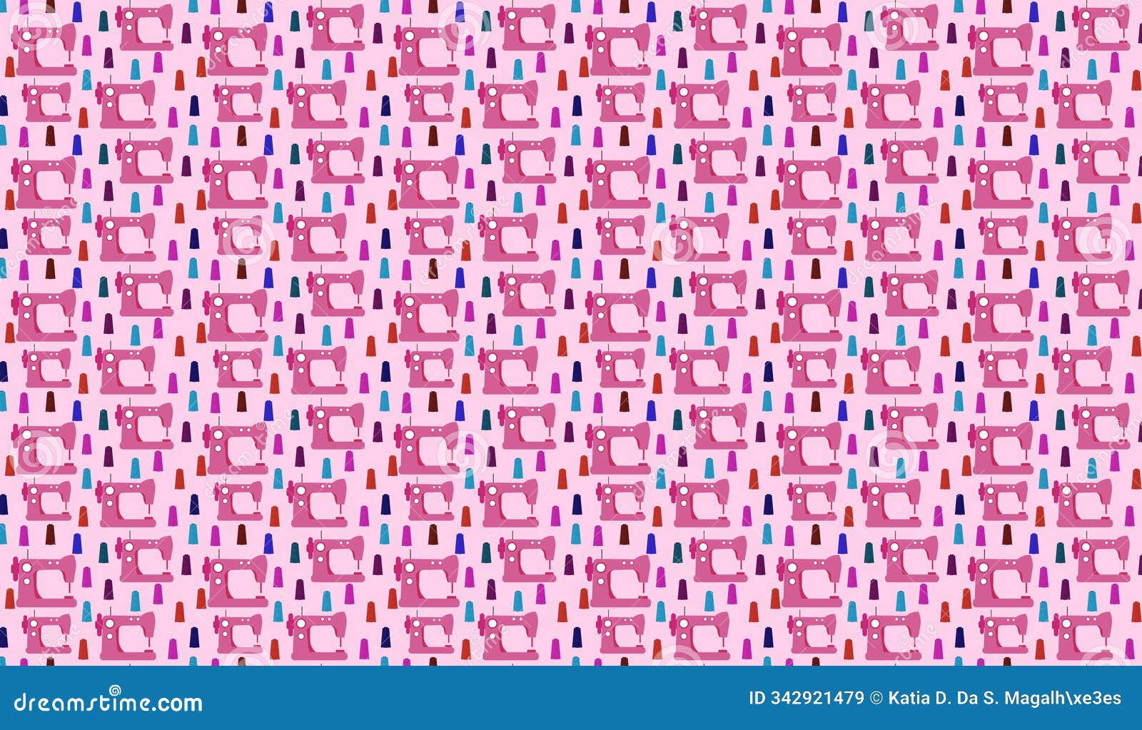 Sewing Machine, Pattern, for Designers and Backgrounds, Frame, in Pink ...