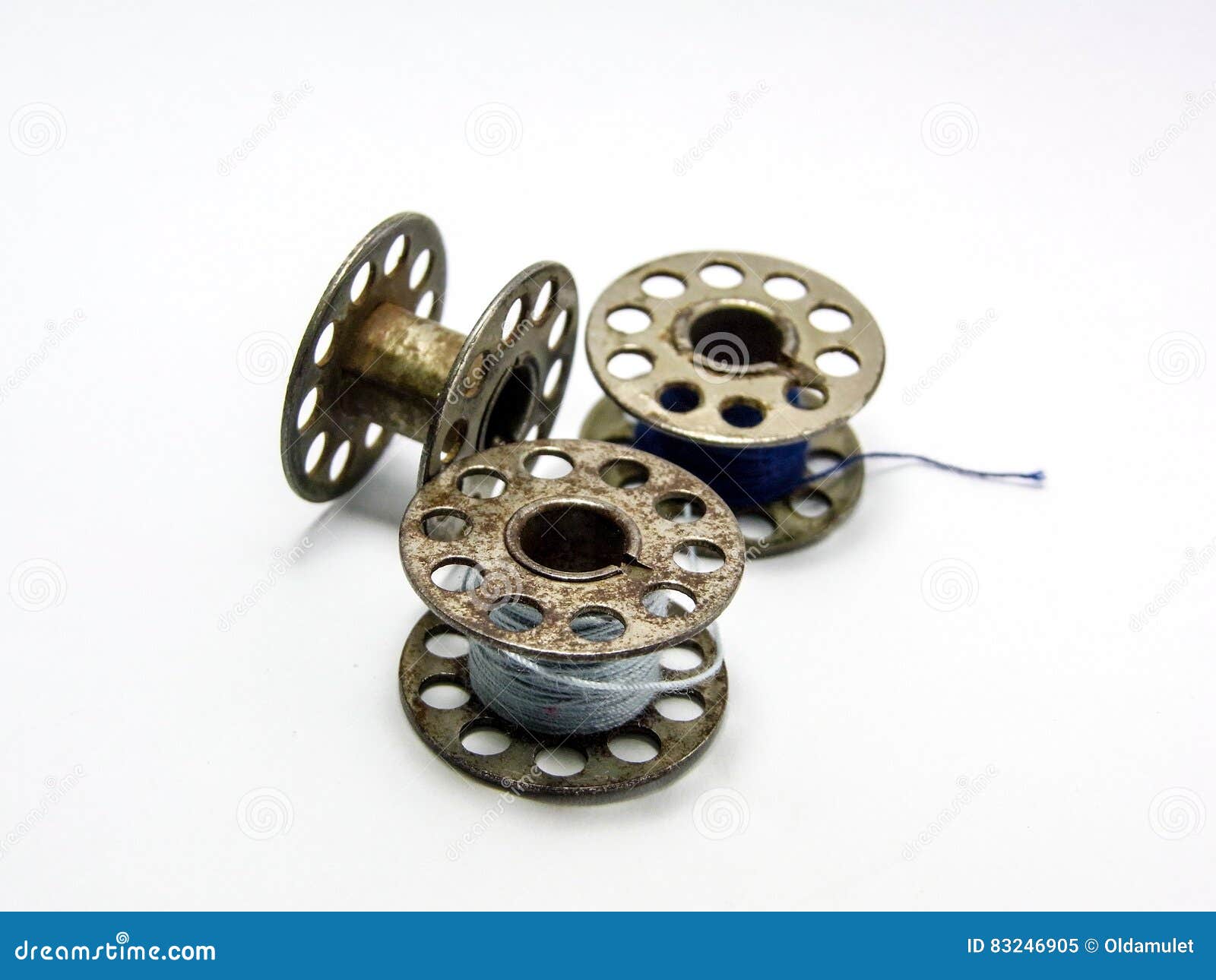 Sewing machine shuttles stock image. Image of grey, fabric - 83246905