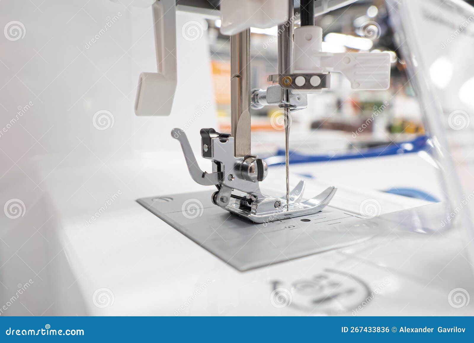 Sewing Machine. Textile Industry. Employment and Labor Stock Photo ...