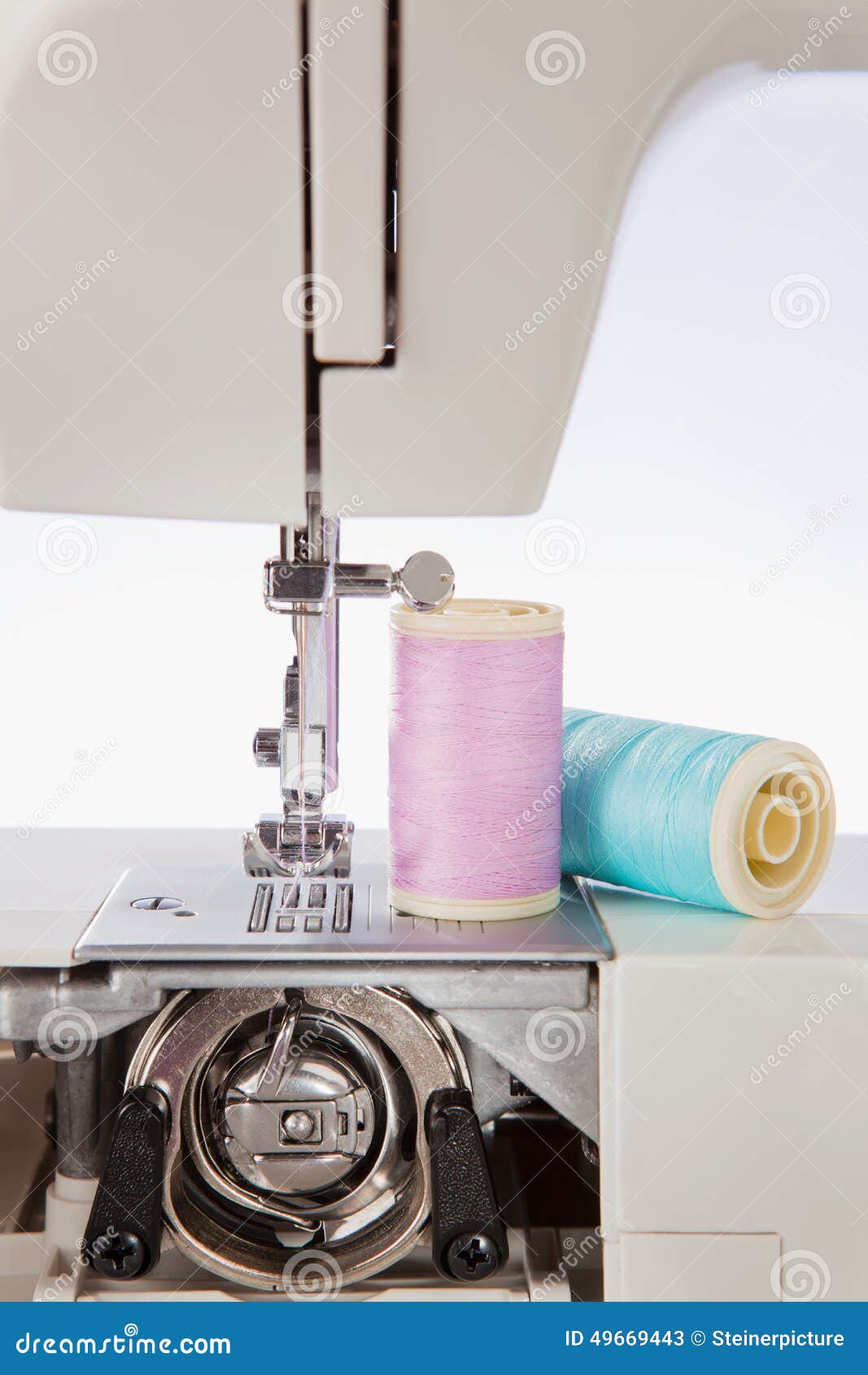 Sewing machine stock image. Image of colors, silk, sewing - 49669443