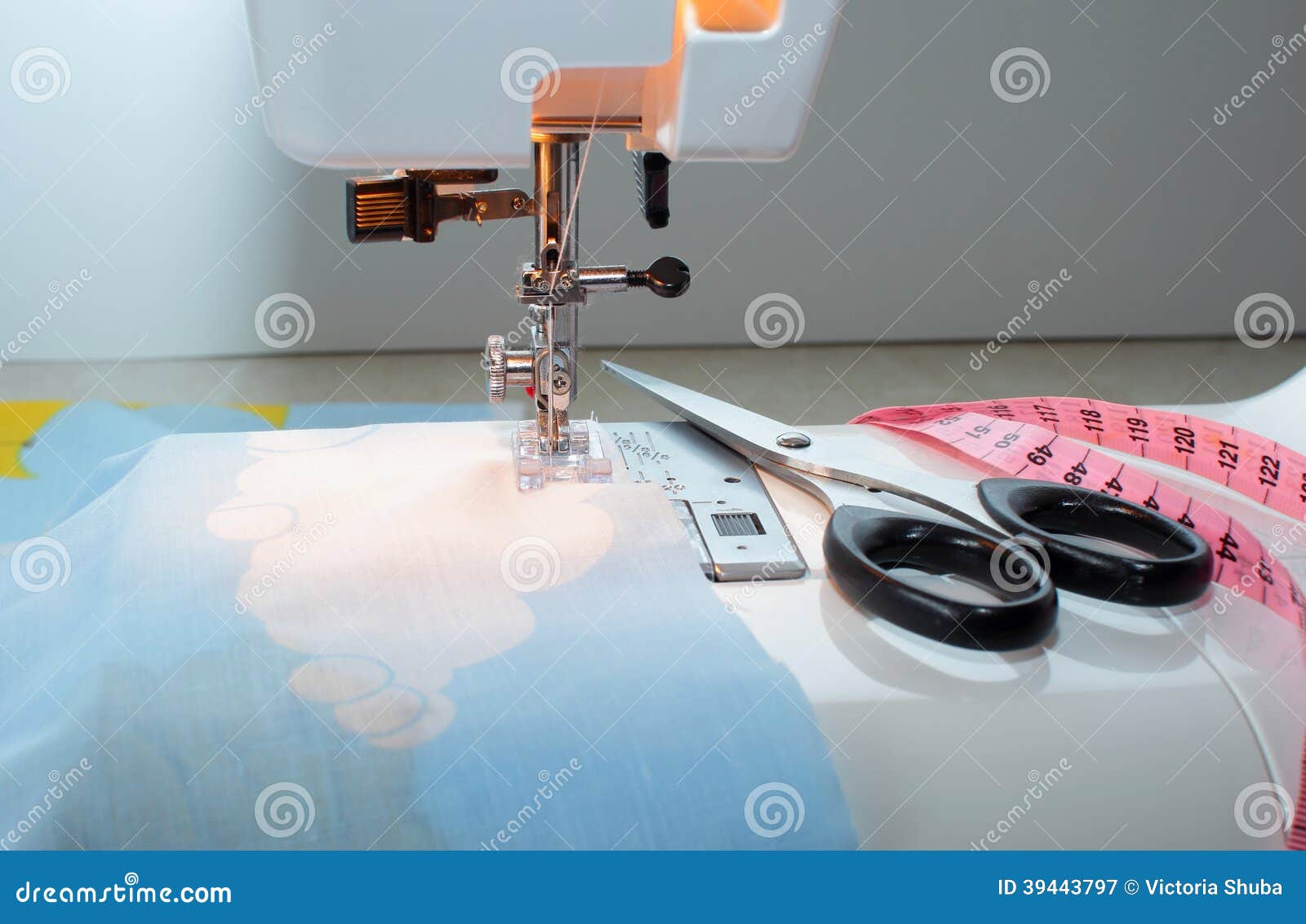 Sewing machine and tools stock image. Image of backlight - 39443797