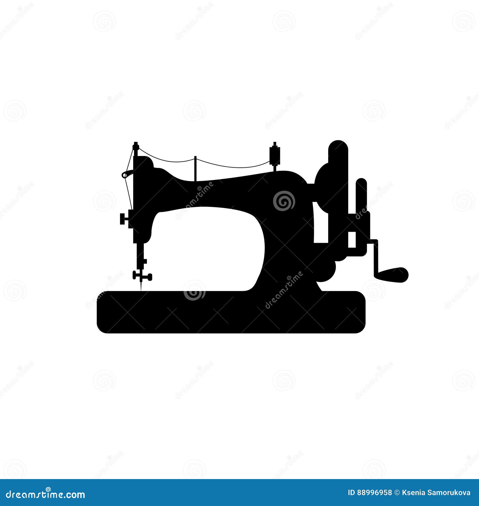 Sewing Machine Vector Icon Stock Vector Illustration Of Needlework