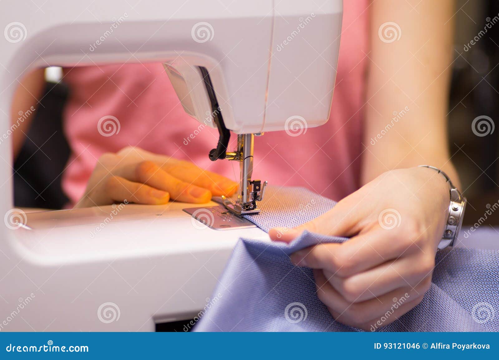 Sewing machine in work stock photo. Image of occupation - 93121046