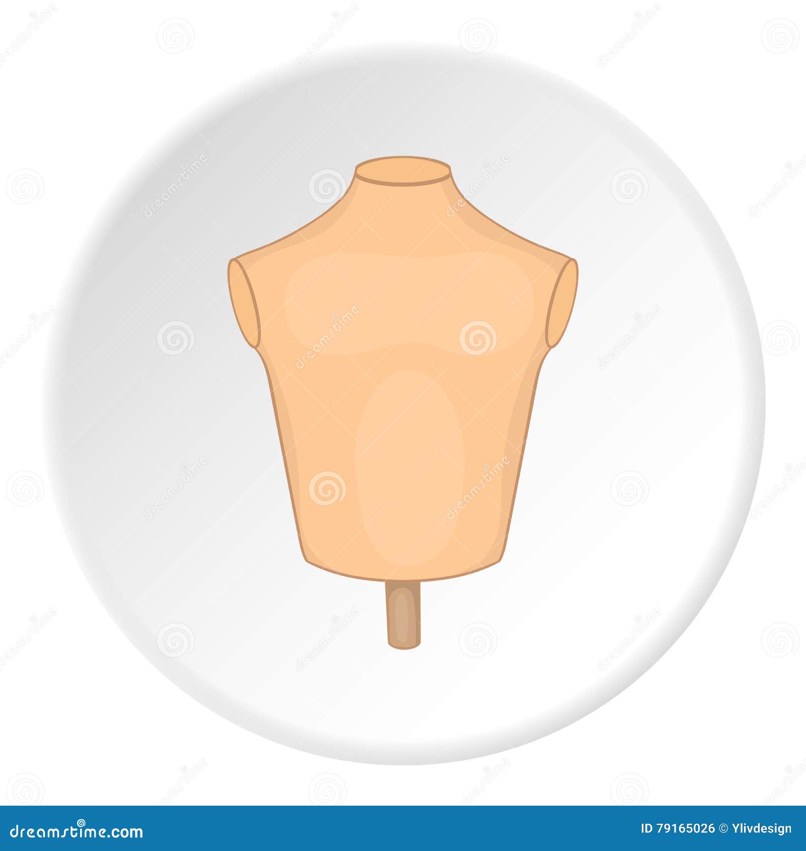 Sewing Mannequin Icon, Cartoon Style Stock Vector - Illustration of ...