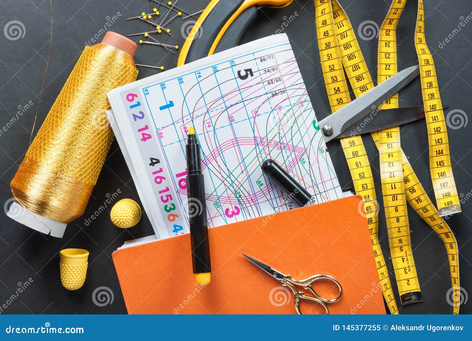 Sewing measuring tape stock image. Image of color, tailoring - 145377255