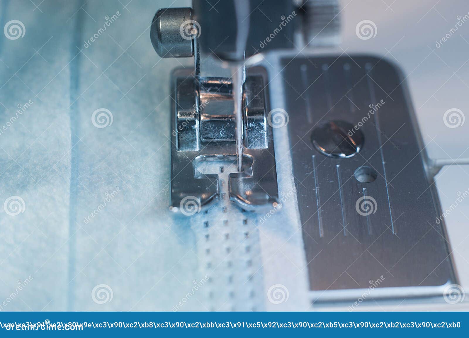 Sewing the Medical Mask on a Sewing Machine Stock Photo - Image of ...