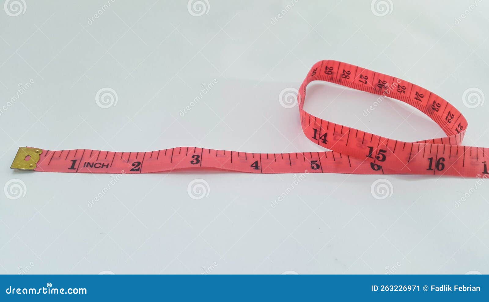 Sewing Meter or Tailor Meter on White Background Stock Image - Image of ...