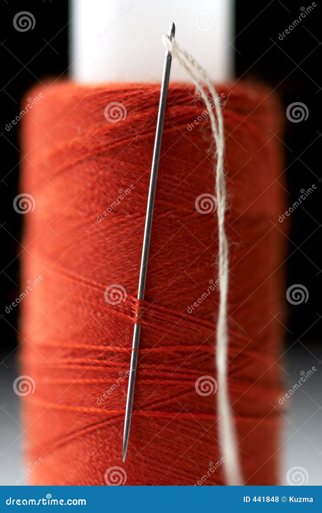 Sewing needle stock photo. Image of reel, woolen, thread - 441848