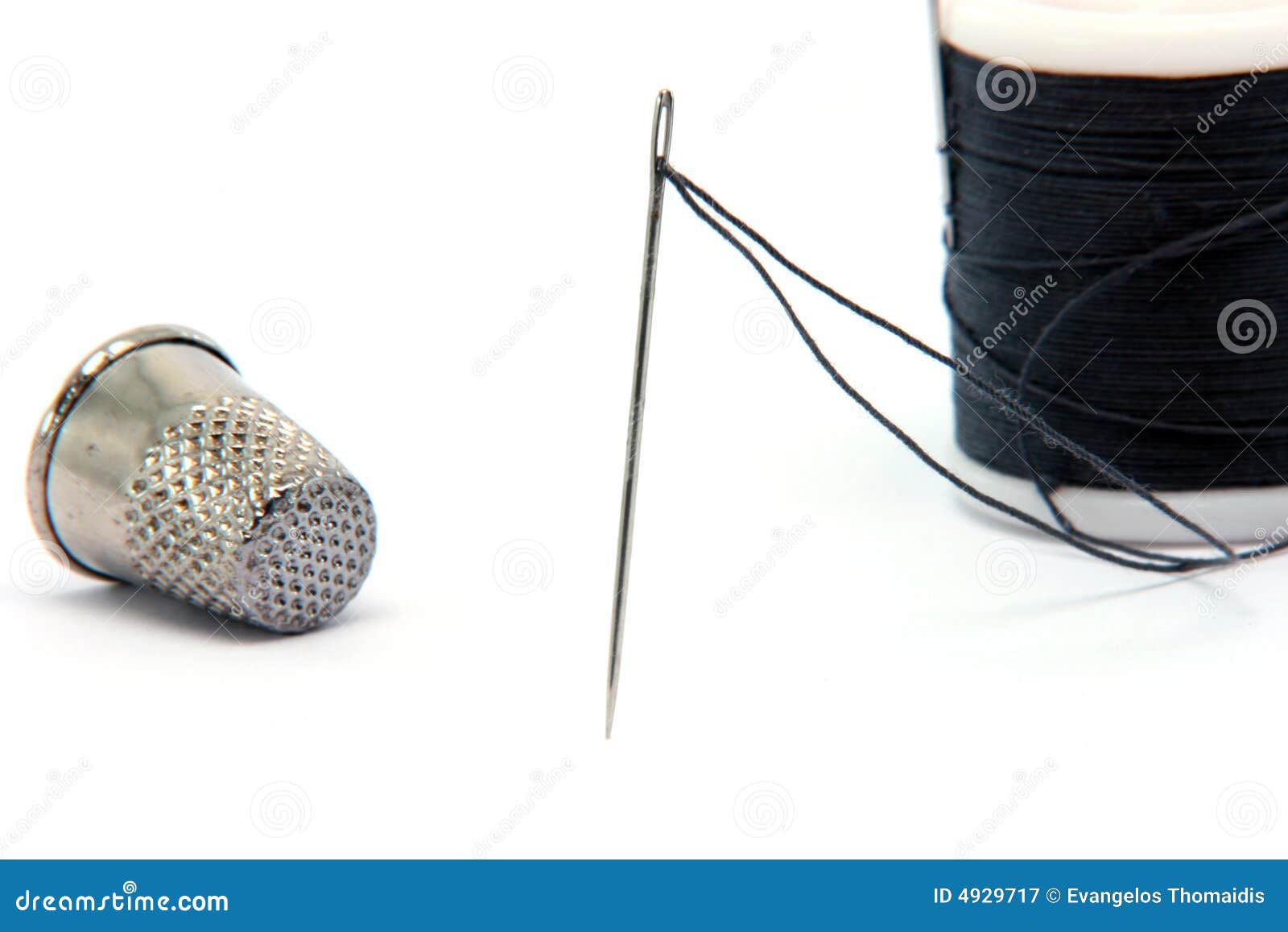 Sewing needle stock image. Image of fiber, finger, utensil - 4929717