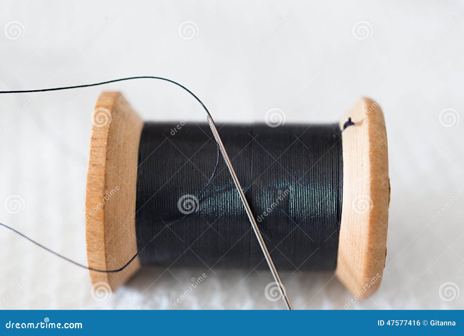 Sewing needle stock photo. Image of embroider, silver - 47577416