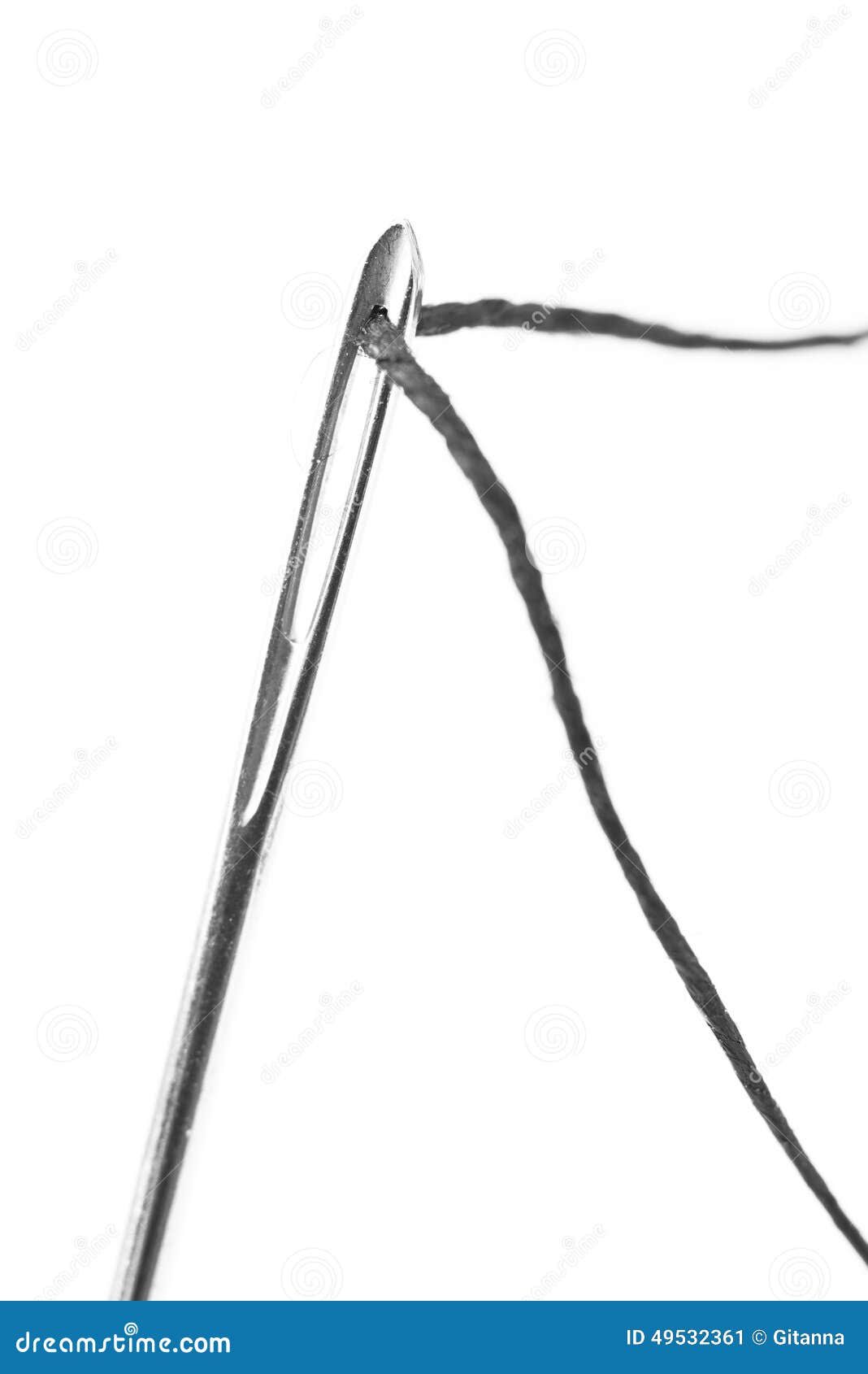 Sewing needle stock image. Image of skill, needlework - 49532361