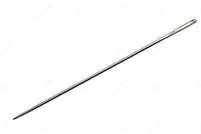 Sewing Needle Isolated on White Background Stock Photo - Image of white ...