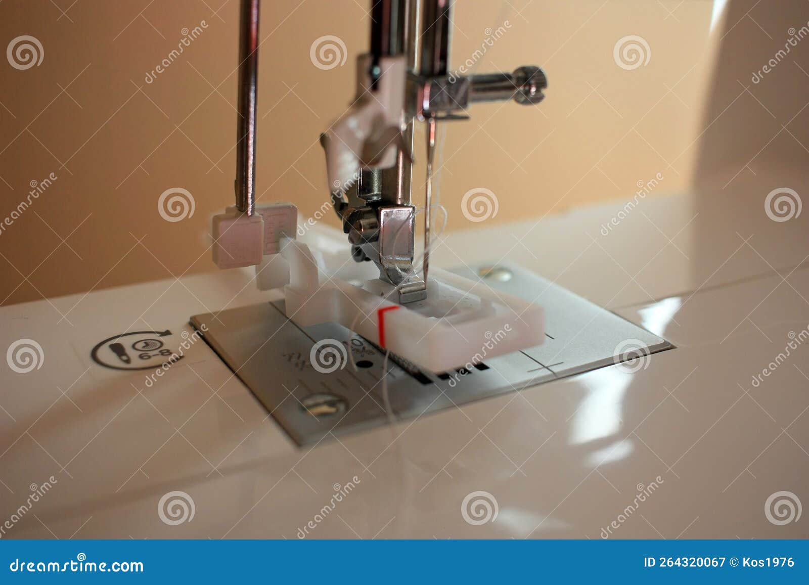 Sewing Needle in a Sewing Machine Stock Image - Image of industrial ...