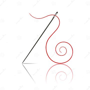 Sewing needle stock vector. Illustration of embroidery - 36083406