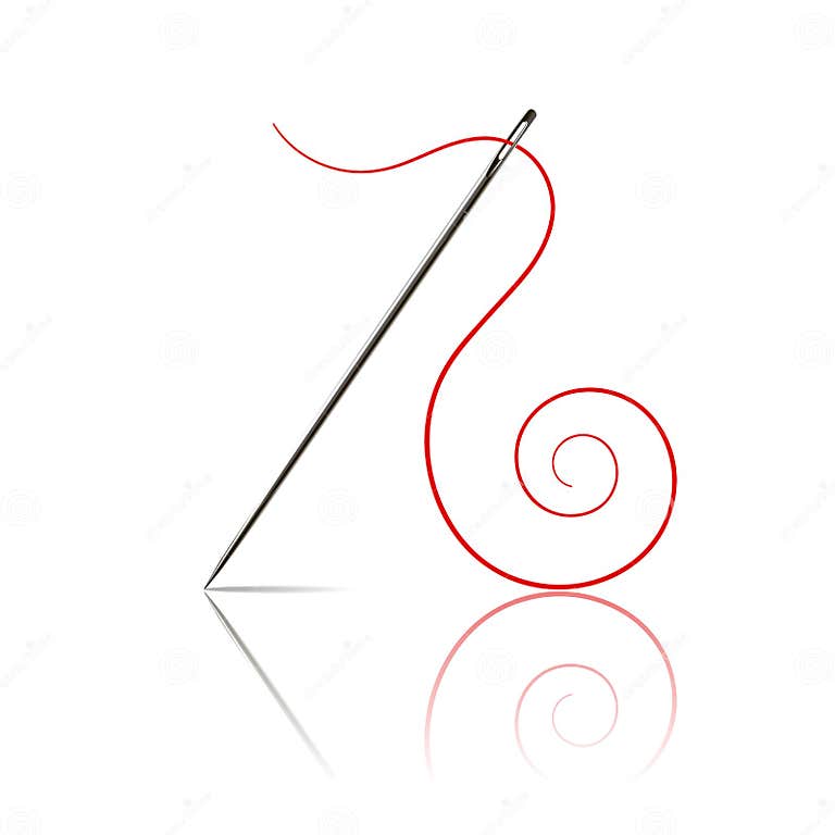 Sewing needle stock vector. Illustration of embroidery - 36083406