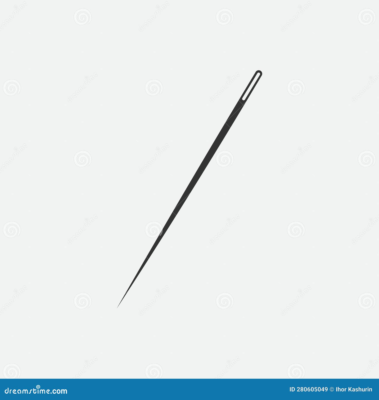 Sewing Needle. Tailor Logo. Isolated Needle Stock Vector - Illustration ...