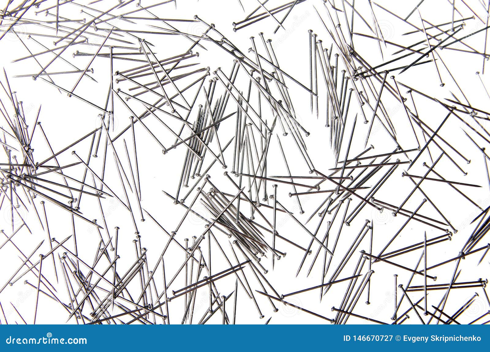 Sewing Needles on a White Background Stock Image - Image of color, lace ...