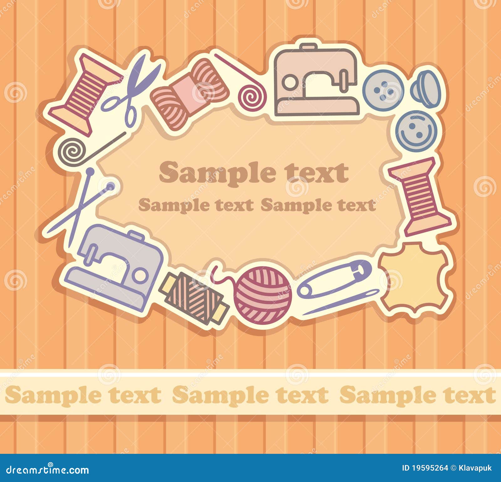 Sewing and Needlework Background Stock Vector - Illustration of machine ...